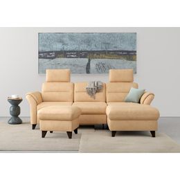 Sit & More sit&more Ecksofa &raquo;Mellum L-Form&laquo; Federkern, optional Schlaffunktion, Bettkasten & Armteilfunktion braun 100% Polyester B/H/T: 250cm x 87cm x 163cm, 