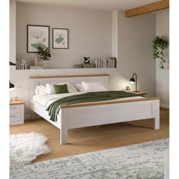 Home Affaire Bettgestell &raquo;COSENZA, Breite 189cm, im Landhausstil&laquo; f&uuml;r Matratzen 180x200 cm, ohne Lattenrost, Bett, Kastenbett, Schlafzimmer, Schlafen 