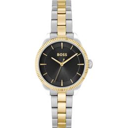 BOSS Damen BOSS Quarzuhr &raquo;SAGE&laquo; Damenuhr, Armbanduhr, analog, Edelstahlarmband gold Einheitsgr&ouml;&szlig;e