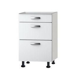 Optifit Unterschrank &raquo;Ole&laquo; wei&szlig; Holzwerkstoff B/H/T: 50cm x 87cm x 58,4cm, Schubladen: 1 Stk.