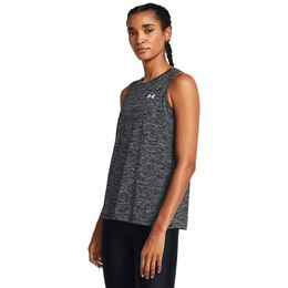 Under Armour Damen Tanktop "TECH TANK TWIST", schwarz, Gr. L, Obermaterial: 100% Polyester, Tops, mit Logodruck, aus Polyester