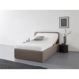 Westfalia Schlafkomfort Polsterbett &raquo;Rostock&laquo; auch mit Stauraum und Kopfteilverstellung erh&auml;ltlich beige Bezug 100% Polyurethan, Polsterung: Polsterwatte, Material Gestell: 