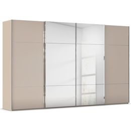 Rauch Schwebet&uuml;renschrank &raquo;Kleiderschrank Schrank Garderobe Schlafzimmerschrank SCALE-TRIO&laquo; edle dreigeteilte Front mit 2 Zierleisten Spiegel/Glas 