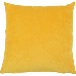 G&ouml;zze Dekokissen &raquo;Muri&laquo; in vielen Unifarben gelb Obermaterial: 100% Polyester B/L: 40cm x 40cm, 2 Stk.