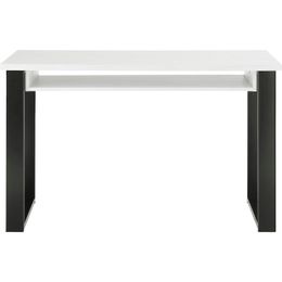 Home Affaire Schreibtisch &raquo;SHERWOOD&laquo; Computertisch im Industrie-Design, Breite 125 cm wei&szlig; B/H/T: 125cm x 76cm x 60cm