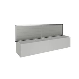 BioHort Sichtschutzelement &raquo;f&uuml;r Hochbeet 4x1&laquo; aus Stahl grau Stahl H/L: 91,1cm x 398,3m