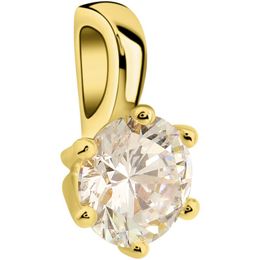 Firetti Damen Kettenanh&auml;nger &raquo;Schmuck Geschenk Gold 375 Halsschmuck Anh&auml;nger Solit&auml;r&laquo; mit Zirkonia (synth.) gold Gelbgold 375, 1,05 g