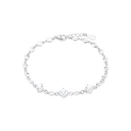 Amor Damen Silberarmband &raquo;2027487&laquo; mit Zirkonia (synth.) silber 19cm, Silber 925 (Sterlingsilber)