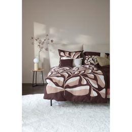Sch&ouml;ner Wohnen Kollektion SCH&Ouml;NER WOHNEN-Kollektion Wendebettw&auml;sche &raquo;Plant&laquo; aus 100% Baumwolle rot Satin, Obermaterial: 100% Baumwolle B/L: 140cm x 200cm, Satin, B/L: 70cm x 