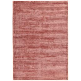 Tom Tailor HOME Teppich &raquo;Shine uni&laquo; rechteckig 8 mm H&ouml;he Handwebteppich, 100% Viskose, handgewebt, mit elegantem Schimmer rosa Viskose B : 300cm 1 Stk