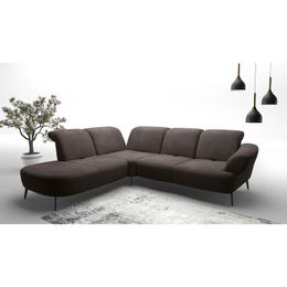 Sit & More sit&more Ecksofa &raquo;Dance, L-Form, inkl. Sitztiefenverstellung&laquo; inkl. Click&Seat, optional mit Kopfteilverstellung grau 100%Polyester B/H/T: 302cm x 