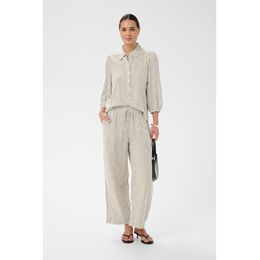 Kaffe Casual Hose KAmilia Loose fit in Chalk/Black Stripe | Gr.: 44