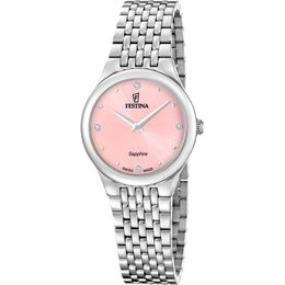 Festina Damen Quarzuhr &raquo;Grace&laquo; Armbanduhr, Damenuhr, Swiss Made, Edelstahlarmband, analog Einheitsgr&ouml;&szlig;e