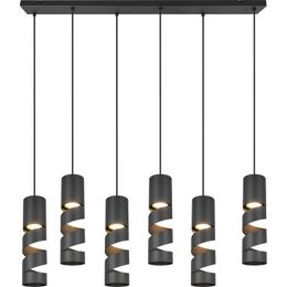 Trio Leuchten Pendelleuchte &raquo;STREAM, H&auml;ngelampe mit Metallschirm, exkl GU10 max 10W&laquo; GU10 1 Stk. warmwei&szlig; - kaltwei&szlig; H&ouml;he einstellbar max 150 cm, 