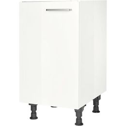 Nobilia Sp&uuml;lenschrank &raquo;"Flash", Ausrichtung w&auml;hlbar, vormontiert, in den Breiten&laquo; 45 und 60 cm, mit h&ouml;henverstellbaren Sockelf&uuml;&szlig;en wei&szlig; B/H/T: 45cm x 