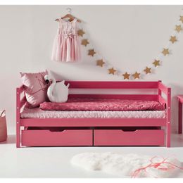 Hoppekids Einzelbett &raquo;ECO Comfort Kinderbett, Kiefer Massivholz, Jugendbett inkl. Rollrost&laquo; 70x160 cm, wahlweise in verschieden Farben/ Matratze/ 
