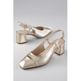 Aniston SHOES Riemchensandalette in goldfarben | Gr.: 37