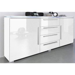 Sideboard &raquo;Line&laquo; Breite 135 cm wei&szlig; Einheitsgr&ouml;&szlig;e