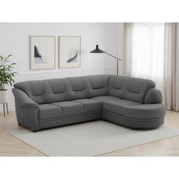 Sit & More sit&more Ecksofa &raquo;Savona&laquo; mit Federkern, optional mit Schlaffunktion B/H/T: 267cm x 90cm x 206cm, Flachgewebe LINO, Ottomane rechts, ohne Bettfunktion