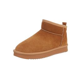 Ital-Design Stiefelette in Camel | Gr.: 37
