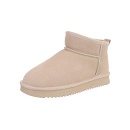 Ital-Design Stiefelette in Beige | Gr.: 40