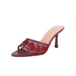 Ital-Design High-Heel Sandalette in Bordeaux | Gr.: 36