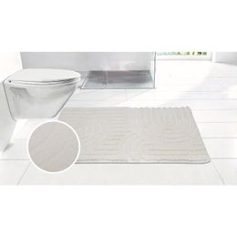 OTTO home Badematte &raquo;Zen, Badvorleger, Badezimmer Teppich, Duschvorleger&laquo; H&ouml;he 10 mm rutschhemmend beschichtet fu&szlig;bodenheizungsgeeignet schnell 