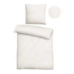 Biberna Bettw&auml;sche &raquo;Thea&laquo; 2 Stk. feines, weiches + leichtes Gewebe aus 100% Baumwolle,Sommer beige Musselin, Obermaterial: 100% Baumwolle B/L: 135cm x 200cm, 