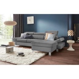 exxpo - sofa fashion Ecksofa &raquo;Fiji, hochwertige Detailverarbeitung, Breite 292cm, L-Form&laquo; bequem durch Kopf- und Armteilverstellung, wahlweise mit 
