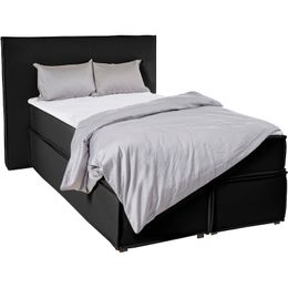 LeGer Home by Lena Gercke Boxspringbett &raquo;Yuma&laquo; incl. Topper, in 4 Breiten, 3 Matratzenarten und je 2 H&auml;rtegraden grau 100% Polyester Liegefl&auml;che B/L: 