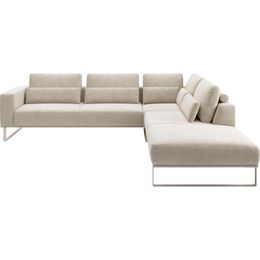 Musterring Ecksofa &raquo;JUSTB! PM100, stilvoller Lounge-Komfort von &laquo; Kollektion Bettina Zimmermann, optionaler Sitzvorzug & Fu&szlig;-Auswahl beige 100% Polyester B/H/T: 