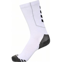 Hummel Sportsocken "Hmlpro Training Socks Low" in Wei&szlig; | Gr.: 35-38