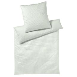 Elegante Bettw&auml;sche &raquo;Plaisir&laquo; 2 Stk. angenehmes Hautgef&uuml;hl gr&uuml;n Jersey, Obermaterial: 100% Baumwolle B/L: 135cm x 200cm, 1 Stk., 1 Stk., Jersey, B/L: 80cm x 