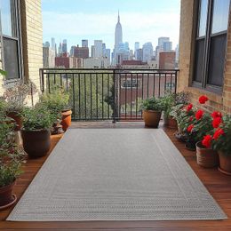 Ayyildiz Teppiche Outdoorteppich &raquo;DESERT 1304 , auch als L&auml;ufer und Rund erh&auml;ltlich&laquo; rechteckig 5 mm H&ouml;he In und Outdoor, pflegeleicht, Wohnzimmer, Aussenbereich grau 