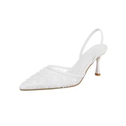 Ital-Design High Heel in Wei&szlig; | Gr.: 40