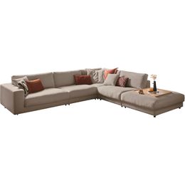3C Candy Ecksofa &raquo;Enisa II, bequem und komfortabel, gro&szlig;es Familiensofa, L-Form&laquo; incl. 3 Flatterkissen, wahlweise mit Flecken-Schutz-Bezug Easy care 