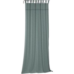 WIRTH Vorhang &raquo;Wiessee&laquo; Schlaufen 1 Stk. tlg. nach Ma&szlig; gr&uuml;n Baumwolle, Leinen, Modal 165cm, Schlaufen, 150cm