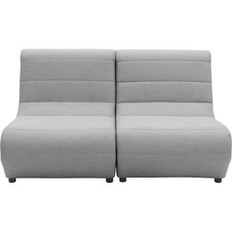DOMO collection 2-Sitzer &raquo;Soleil, pflegeleichter und wetterfester Bezug&laquo; Outdoor, besonderes Design und Formgebung, individuell erweiterbar silber 100