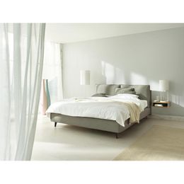 Joka Polsterbett &raquo;Arte&laquo; Strukturbezug, Flexinet Matratze in H2 oder H3 w&auml;hlbar braun Liegefl&auml;che L&auml;nge B: 200cm x 180cm, Struktur, H&ouml;he Bett: 55cm 