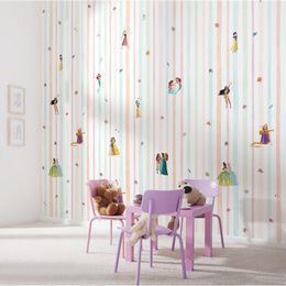 Komar Vliestapete &raquo;Disney Princesses Charmix&laquo; bedruckt glatt Rolle mit 212 x 250 cm bunt Vlies B/L: 212m, Rollen: 1