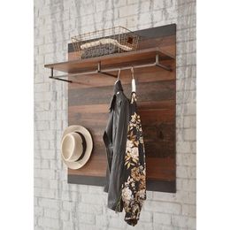 Home Affaire Garderobenpaneel &raquo;Brooklyn&laquo; Breite ca. 80 cm grau Holzwerkstoff B/H/T: 80cm x 100cm x 27cm