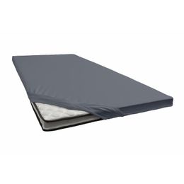 Janine Spannbettlaken &raquo;TOPPER 5001&laquo; mit Rundumgummizug grau Jersey-Elasthan, Obermaterial: 95% Baumwolle, 5% Elasthan 1 Stk., Jersey-Elasthan, 140x200 