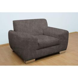 DOMO collection Sessel &raquo;Ricardo zeitlos, elegante Armlehnen, komfortabel&laquo; grau PRIMABELLE - Microfaser (100% Polyester);Luxus-Kunstleder;Strukturstoff