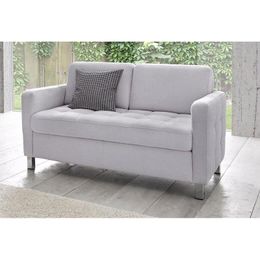 Sit & More sit&more 2-Sitzer &raquo;Pablo&laquo; silber Luxus-Microfaser ALTARA NUBUCK (100% Polyester) / Struktur (100% Polypropylen);Luxus-Microfaser ALTARA NUBUCK (100% 