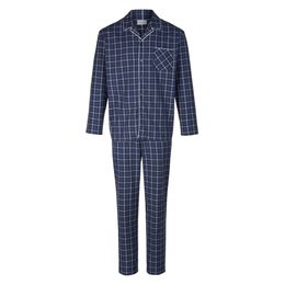 R&ouml;sch R&ouml;sch Pyjama Basic in Navy Check | Gr.: 52