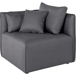 OTTO home Sofa-Eckelement &raquo;N&ouml;re&laquo; Modul - zum Zusammenstellen; in vielen Bezugsqualit&auml;ten und Farben grau Samtoptik (100% Polyester);Struktur (100% 