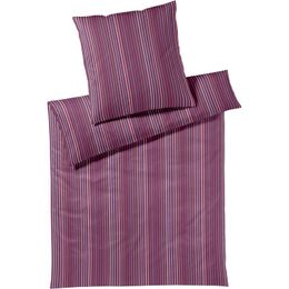 Elegante Bettw&auml;sche &raquo;Track&laquo; 2 Stk. angenehmes Hautgef&uuml;hl rot Mako-Jersey, Obermaterial: 100% Baumwolle B/L: 135cm x 200cm, 1 Stk., 1 Stk., Mako-Jersey, B/L: 