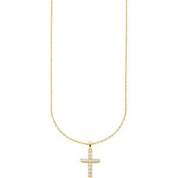 Aniston Jewelry & Watches Damen Aniston JEWELRY & WATCHES Kette mit Anh&auml;nger &raquo;Schmuck Geschenk Silber 925 Halskette mit Kreuzanh&auml;nger&laquo; mit Zirkonia (