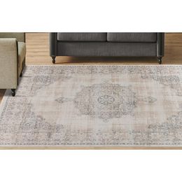 Kayoom Teppich &raquo;Milan 125&laquo; rechteckig 5 mm H&ouml;he ca. 436.800 Points/qm, Kurzflorteppich, weiche Haptik, hochwertig grau Polypropylen B : 80cm 1 Stk., 5mm, L: 