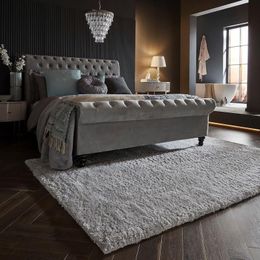 FLAIR RUGS Hochflor-Teppich &raquo;Feather&laquo; rechteckig 40 mm H&ouml;he grau Kunstfaser B : 200cm 1 Stk., 40mm, L: 290cm